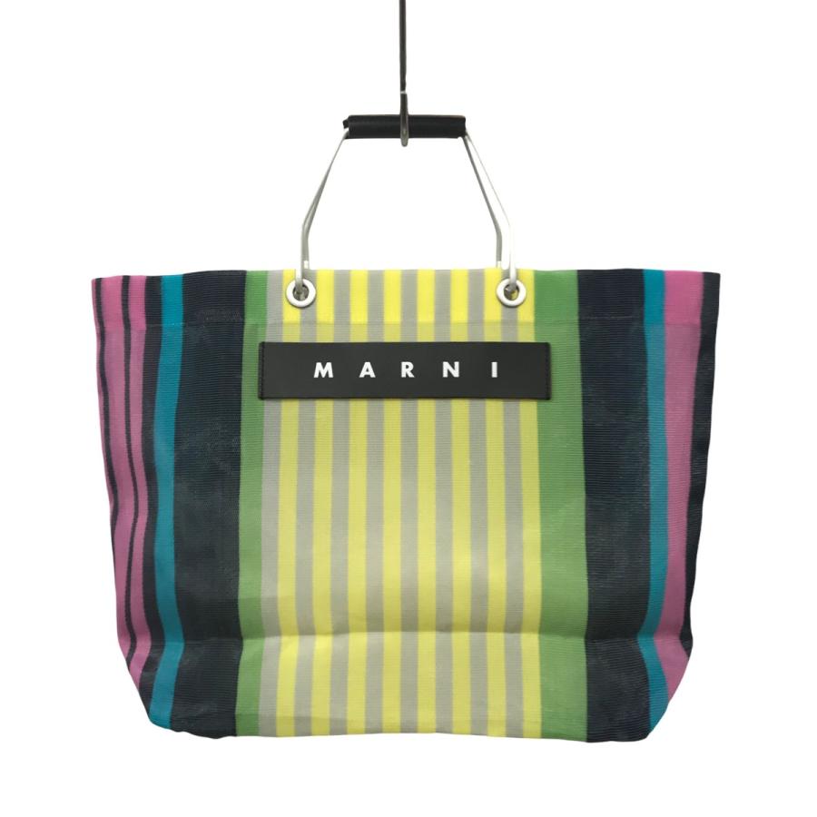 マルニ MARNI MARKET Stripe Bag トートバッグ グリーン×パープル : 8033001755619 : カインドオルYahoo!店 - 通販 - Yahoo!ショッピング