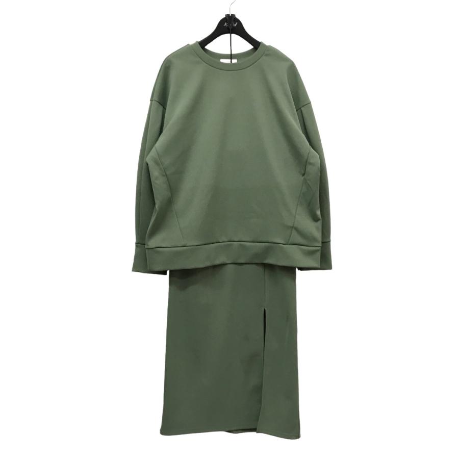 CLANE クラネ COLOR BULKY JERSEY SET UP セットアップ 12112-5322 グリーン サイズ：1 : カインド ...
