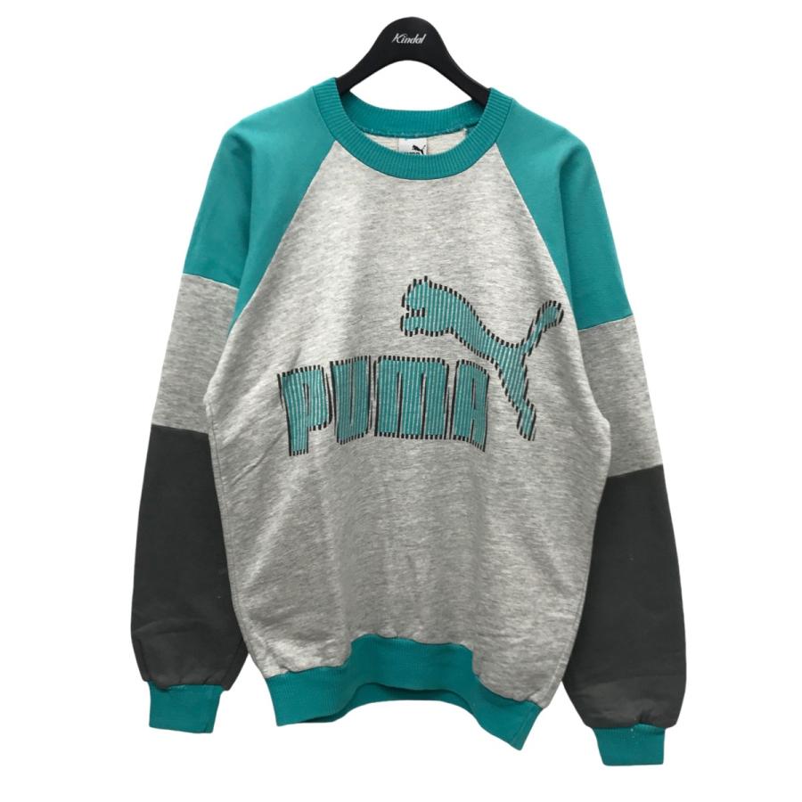 PUMA プーマ 80s ロゴプリント ラグランスウェット グレー×グリーン サイズ：5 : カインドオルYahoo!店 - 通販 - Yahoo!ショッピング