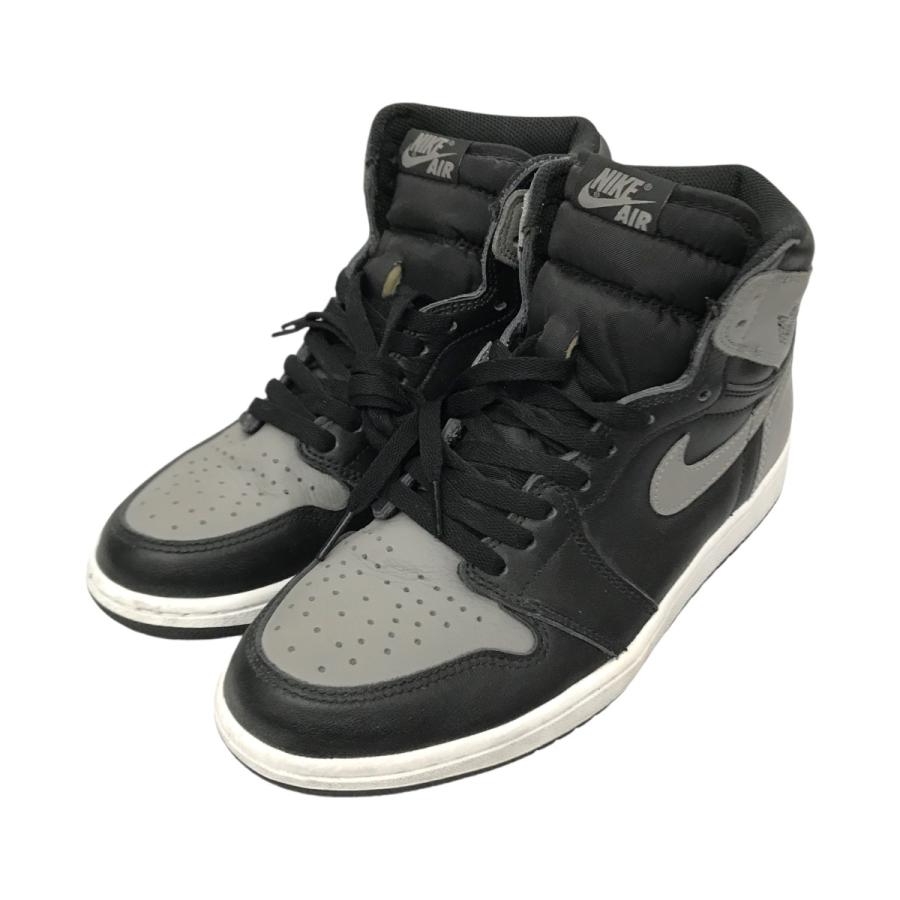 NIKE ナイキ AIR JORDAN 1 RETRO HIGH OG スニーカー 555088-013 ブラック×グレー サイズ：8.5 ...