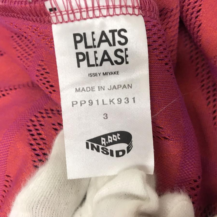 PLEATS PLEASE プリーツプリーズ フリンジ ノースリーブカットソー PP91LK931 ピンク サイズ：3 : カインドオルYahoo!店 - 通販 - Yahoo!ショッピング