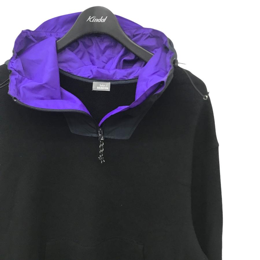 カラービーコン kolor／BEACON ナイロン切替プルオーバーパーカー 20WBM-T08239S ブラック サイズ：2 : 8033001876253 : カインドオルYahoo!店 ...