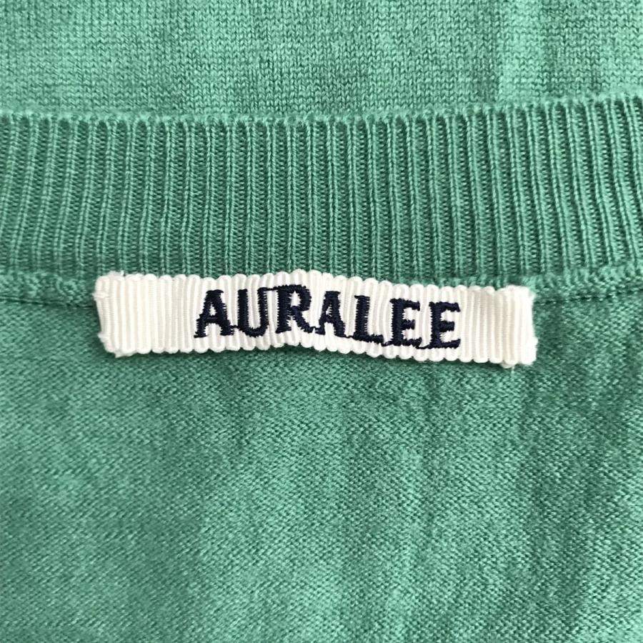 オーラリー AURALEE SUPER HIGH GAUGE WOOL KNIT ニット A23AP01PD グリーン サイズ：3 : 8033001919189 : カインドオルYahoo ...