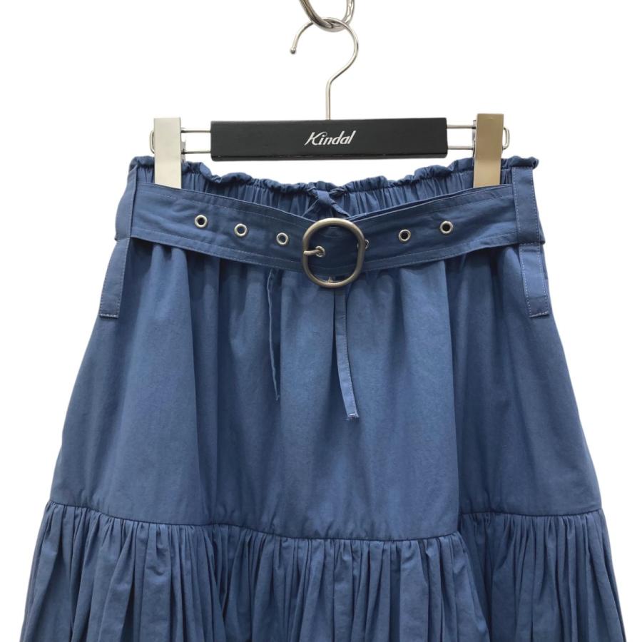 JIL SANDER ジルサンダー ロングスカート J40MA0140 ブルー サイズ：32 : カインドオルYahoo!店 - 通販 - Yahoo!ショッピング