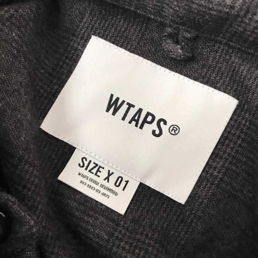 WTAPS 【値下げ】WTAPS DECK 01 LS COTTON． TWILL． TEXTILE グレンチェック シャツ 232TQDT-SHM02 グレー サイズ：1 (フレスポ東大阪店 ...