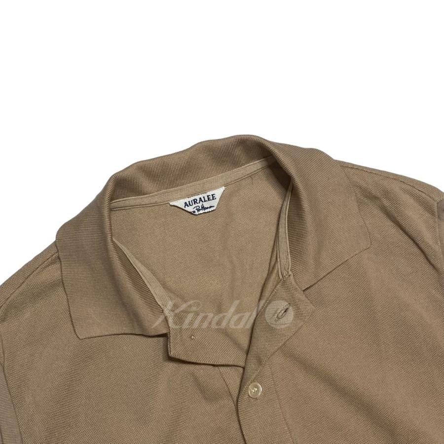 AURALEE AURALEE×RonHerman 23SS Super Fine Cotton Pique Short Polo ポロベスト ブラウン サイズ：0 (神戸三宮センター街店 ...