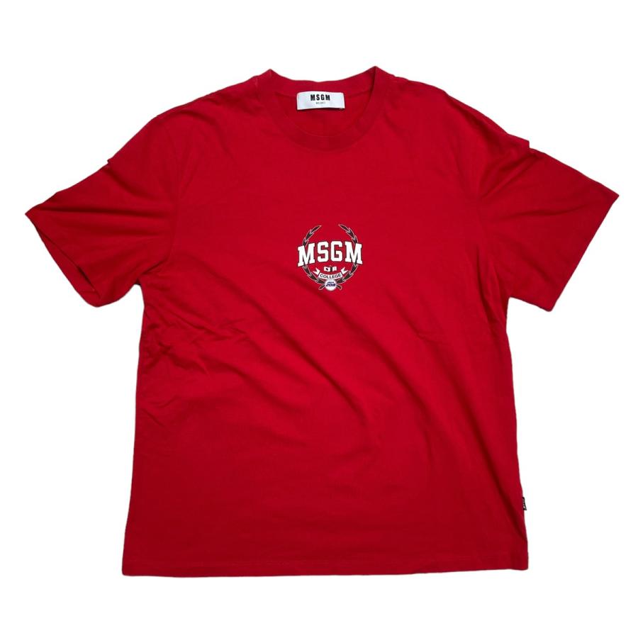 MSGM 【値下げ】MSGM ロゴプリント 半袖カットソー Tシャツ レッド サイズ：L (神戸元町店) : カインドオルYahoo!店 - 通販 - Yahoo!ショッピング