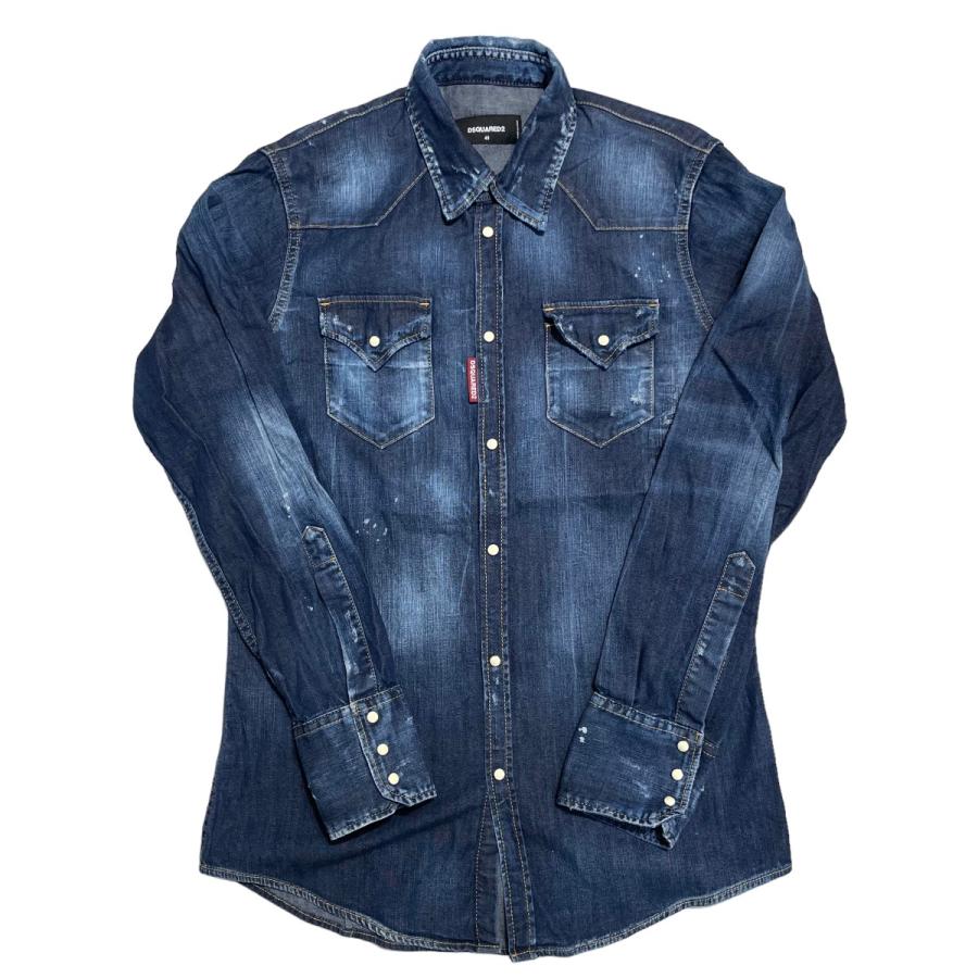 DSQUARED2 【値下げ】DSQUARED2 2021AW ディストレスデニムシャツ インディゴ サイズ：40 (神戸元町店) : カインドオルYahoo!店 - 通販 - Yahoo ...