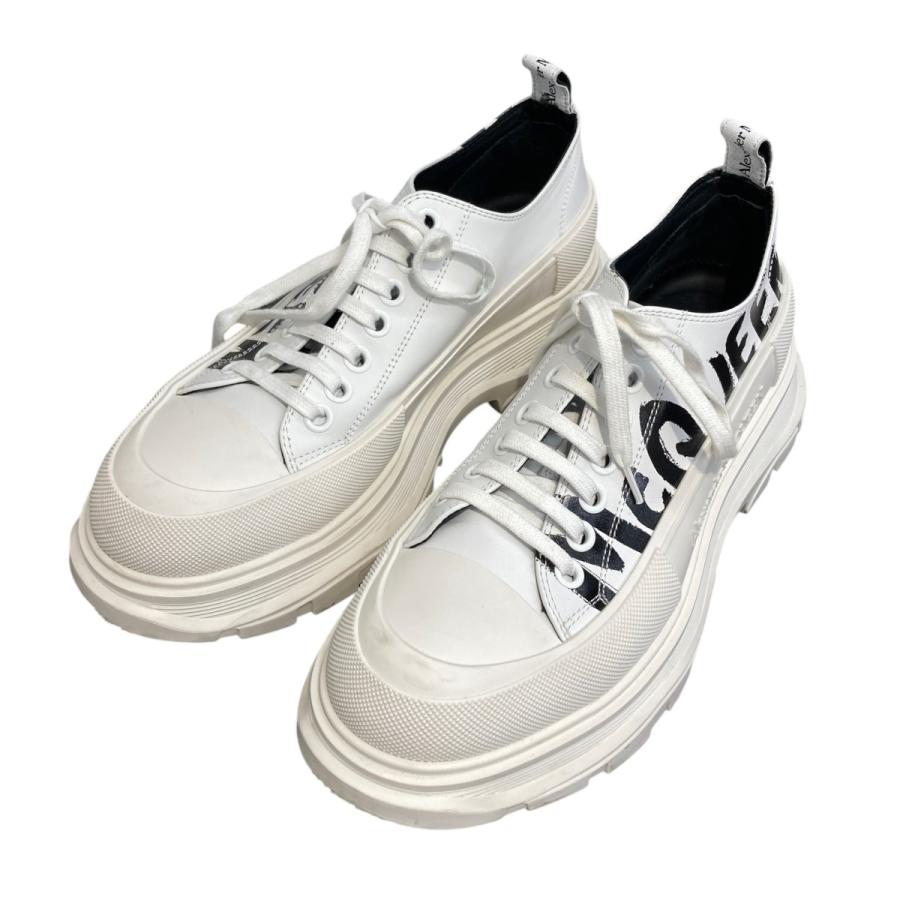 Alexander McQueen 【値下げ】ALEXANDER McQUEEN WIABD TREAD SLICK LACE 厚底スニーカー 682423 ホワイト サイズ：41(28cm ...