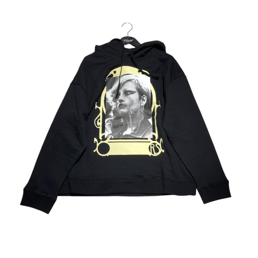 RAF SIMONS ラフシモンズ 19AW PUNKETTE HOODY プルオーバーパーカー 191．164 ブラック サイズ：M : カインドオルYahoo!店 - 通販 - Yahoo ...