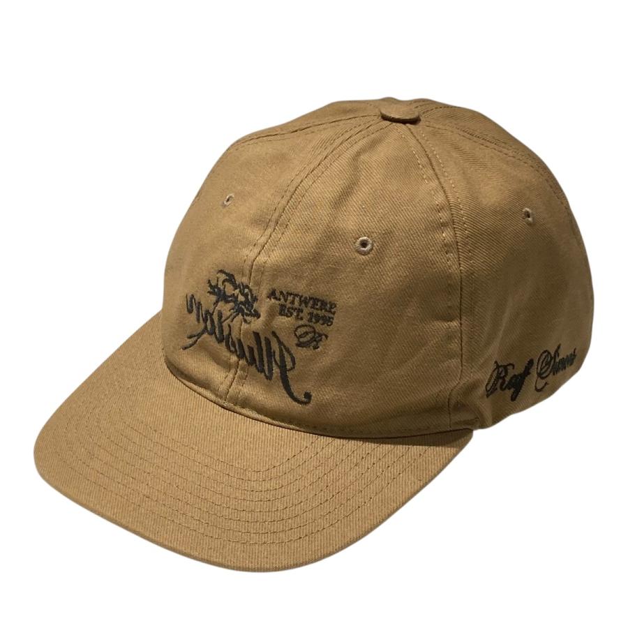 RAF SIMONS ラフシモンズ ロゴ刺繍 キャップ ブラウン サイズ：O/S : カインドオルYahoo!店 - 通販 - Yahoo!ショッピング