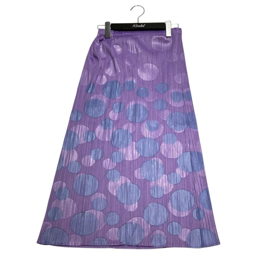 PLEATS PLEASE プリーツプリーズ ドット スカート PP53-JG834 パープル サイズ：3 : カインドオルYahoo!店 - 通販 - Yahoo!ショッピング