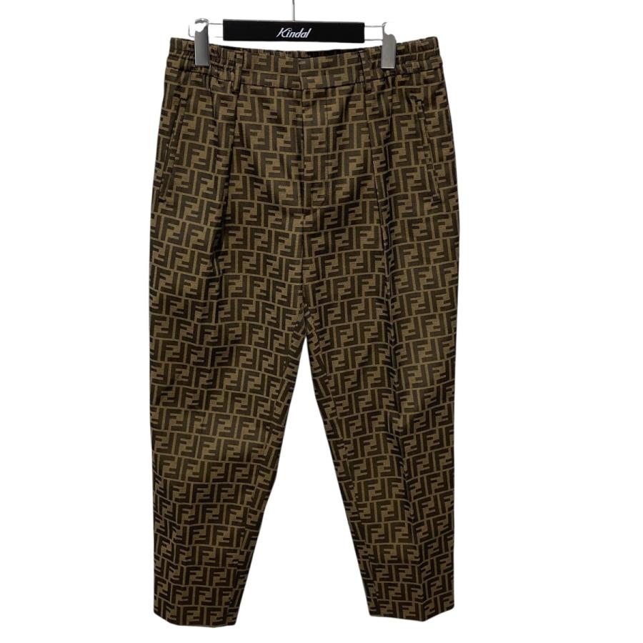 FENDI フェンディ ズッカ柄パンツ FB0767 A6WJ ブラウン サイズ：48 : カインドオルYahoo!店 - 通販 - Yahoo!ショッピング