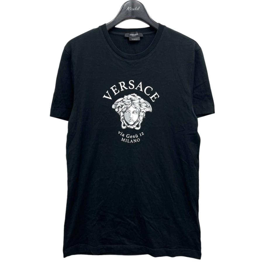 VERSACE ヴェルサーチ プリントTシャツ ブラック サイズ：XS : カインドオルYahoo!店 - 通販 - Yahoo!ショッピング