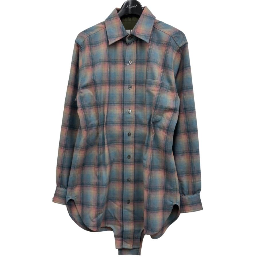 Maison Margiela 【値下げ】Maison Margiela×PENDLETON チェックシャツ ブルー×ピンク サイズ：42 (渋谷神南店) : カインドオルYahoo!店 ...