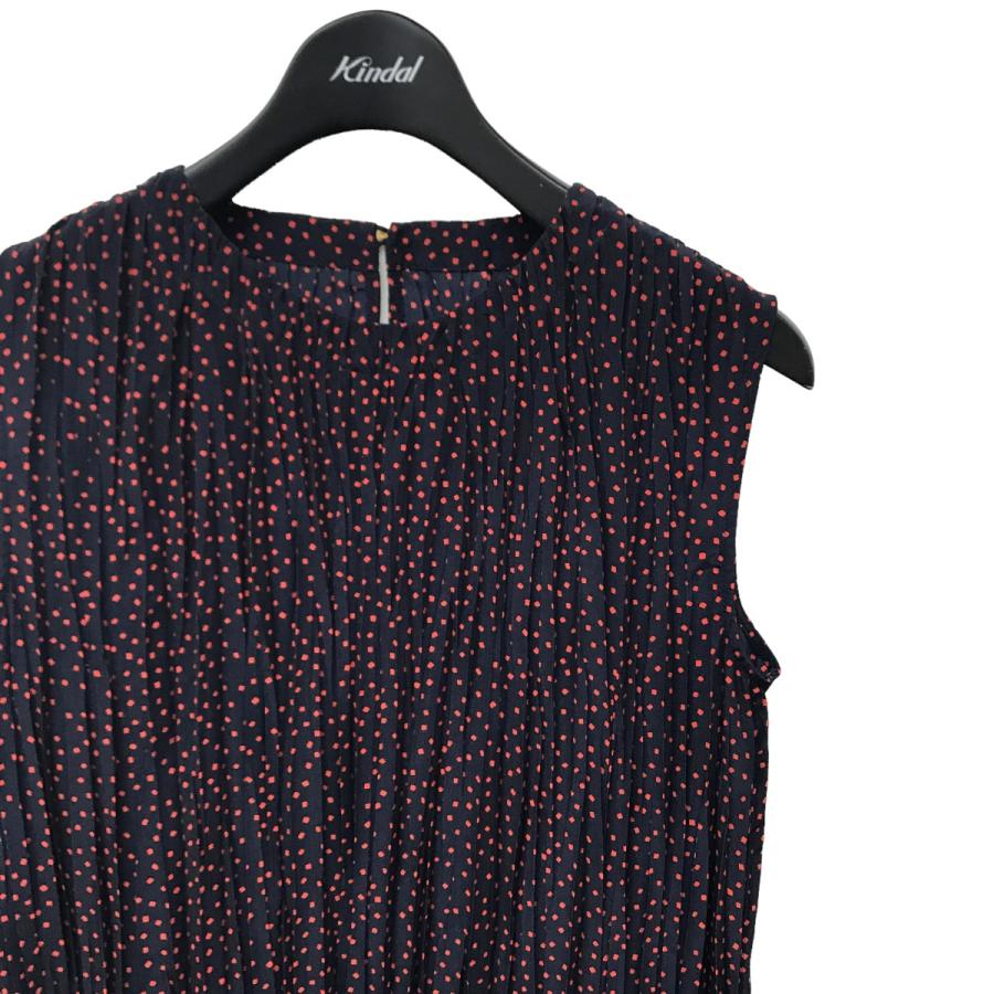 ANAYI アナイ ノースリーブワンピース 102017-14-670-65-340 ネイビー×レッド サイズ：34 : カインドオルYahoo!店 - 通販 - Yahoo!ショッピング