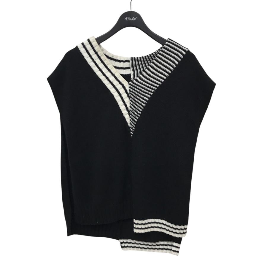 Ameri アメリ AMERI ノースリーブニット 02120171280 ブラック サイズ：F : カインドオルYahoo!店 - 通販 - Yahoo!ショッピング