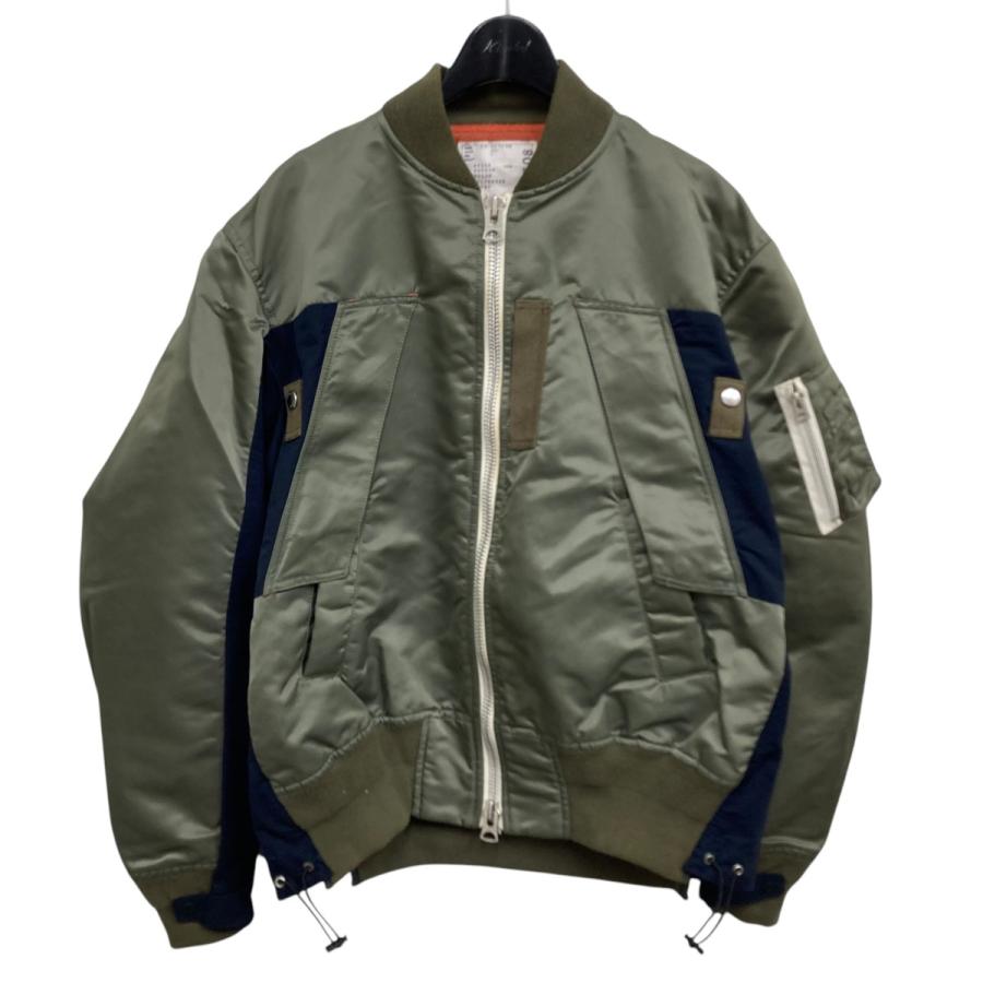 サカイ sacai MA-1ジャケット グリーン×ネイビー サイズ：1 : 8040000944937 : カインドオルYahoo!店 - 通販 - Yahoo!ショッピング