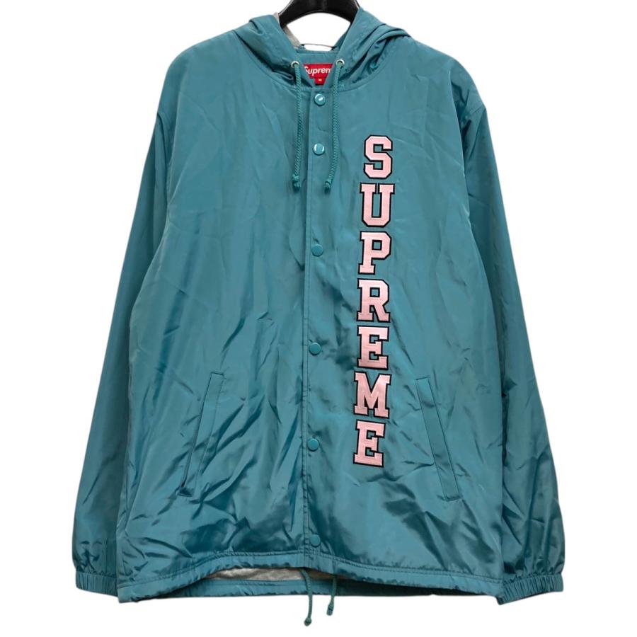 シュプリーム Supreme 17SS Vertical Logo Hooded Coaches Jacket コーチジャケット ブルー サイズ：M : 8040000952895 ...