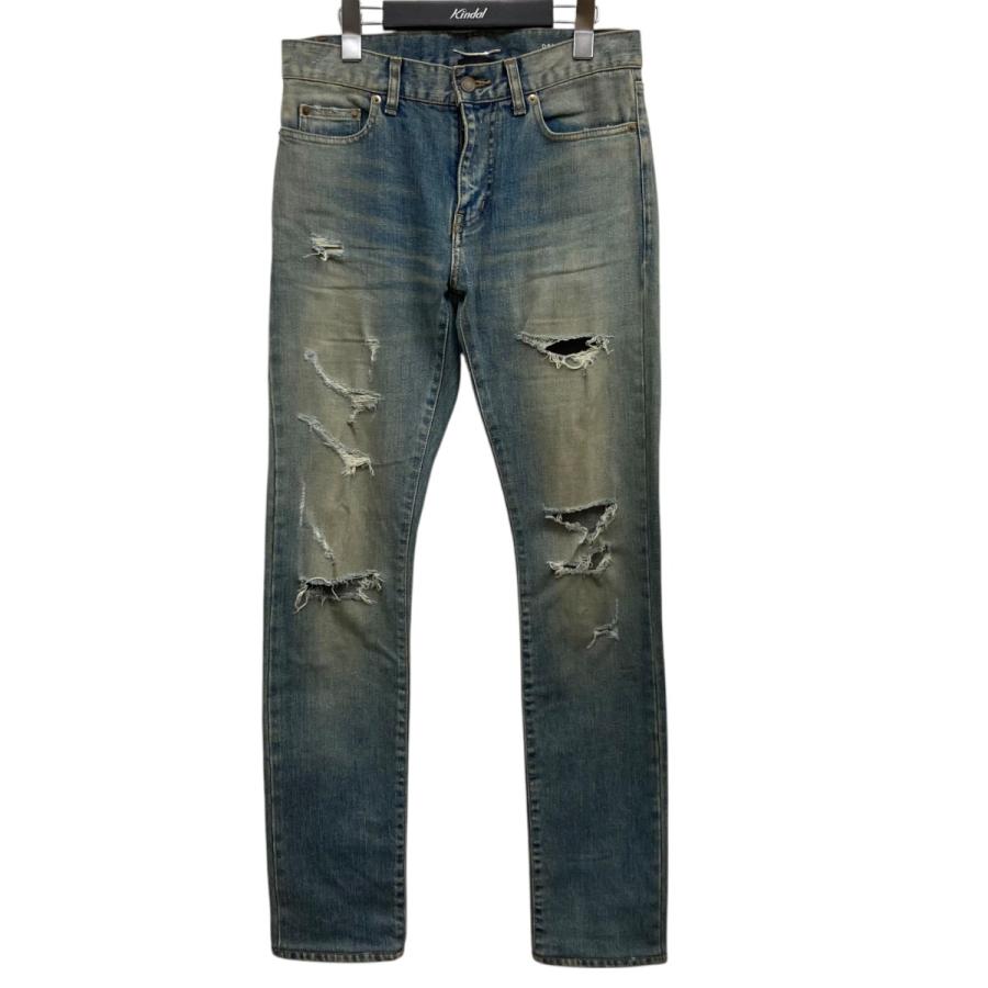 サンローランパリ Saint Laurent Paris D02 M SK-LW デストロイデニムパンツ インディゴ サイズ：28 : カインドオルYahoo!店 - 通販 - Yahoo ...