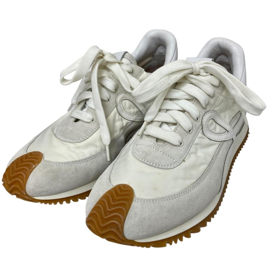 LOEWE ロエベ FLOW RUNNER レザースニーカー ライトグレーホワイト サイズ：39 : カインドオルYahoo!店 - 通販 - Yahoo!ショッピング