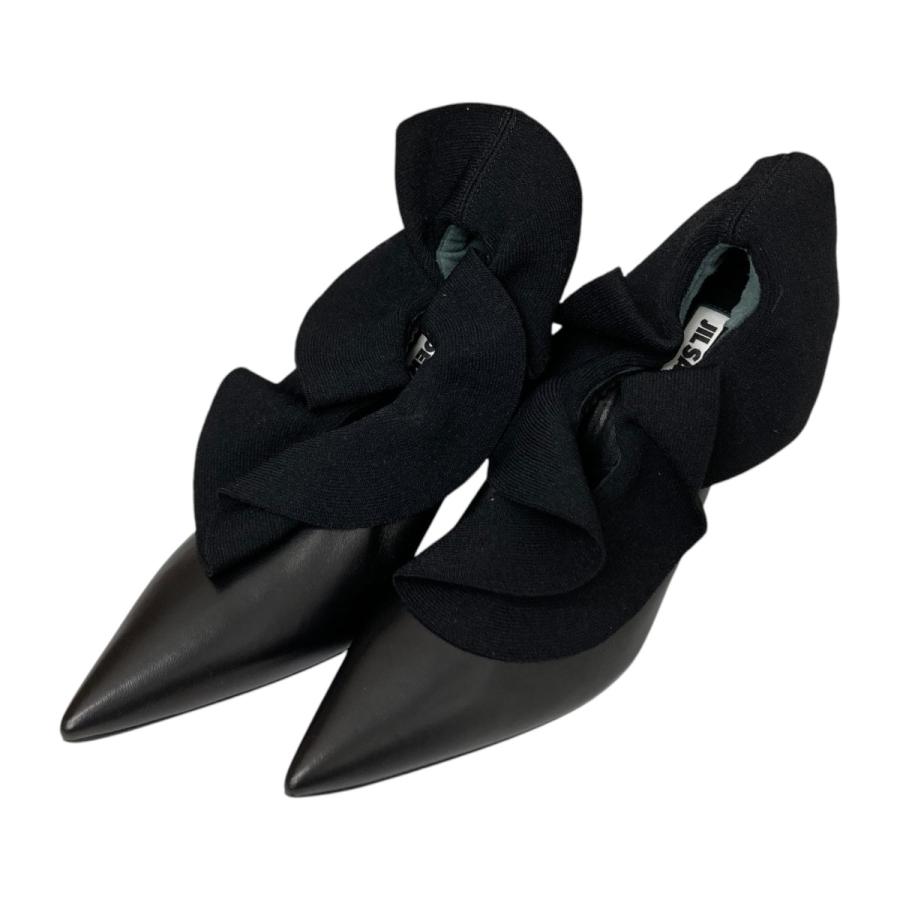 JIL SANDER 【値下げ】JIL フリルヒールパンプス ブラック サイズ：36 (渋谷神南店) : カインドオルYahoo!店 - 通販 - Yahoo!ショッピング