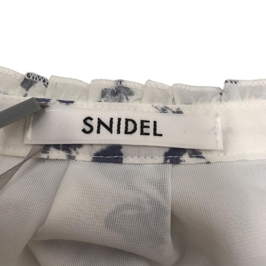 SNIDEL スナイデル Snidel 総柄ワンピース SWFO245033 ホワイト サイズ：1 : カインドオルYahoo!店 - 通販 - Yahoo!ショッピング