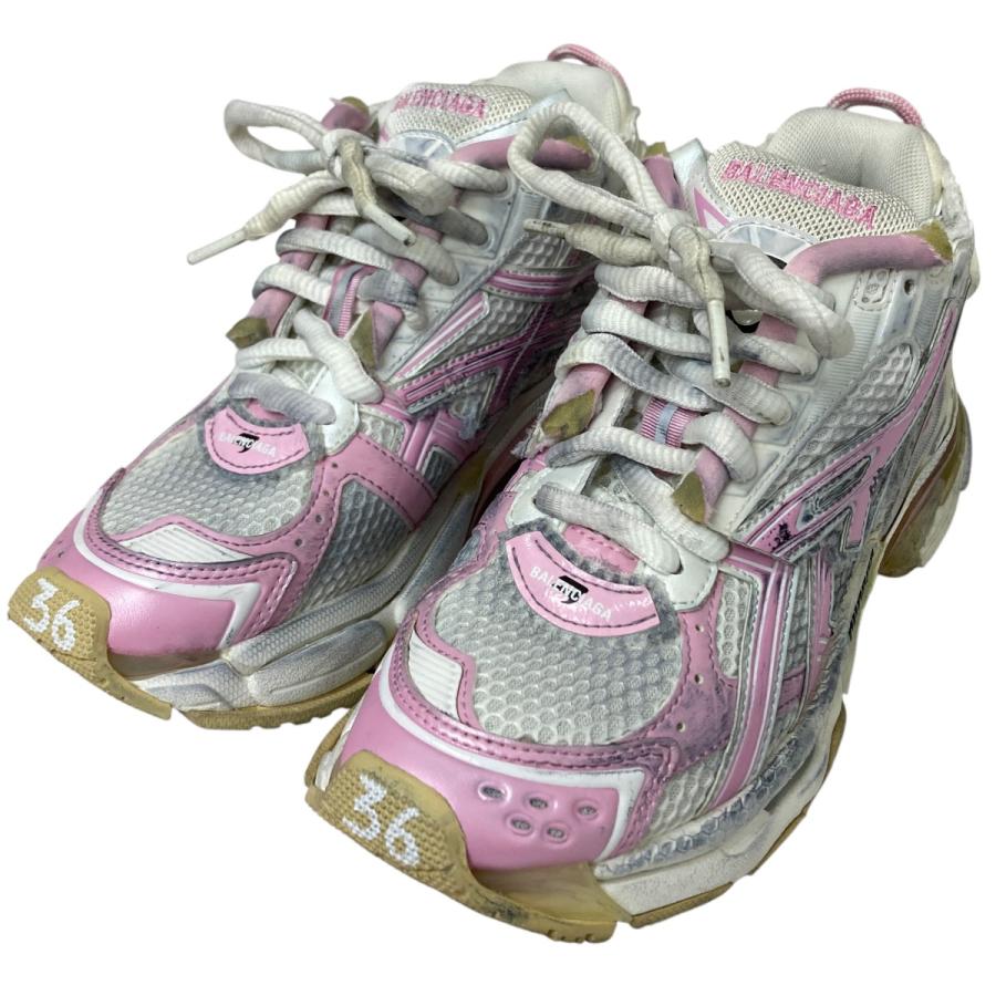 BALENCIAGA バレンシアガ RUNNER ランナースニーカー ホワイト×ピンク サイズ：24cm : カインドオルYahoo!店 - 通販 - Yahoo!ショッピング