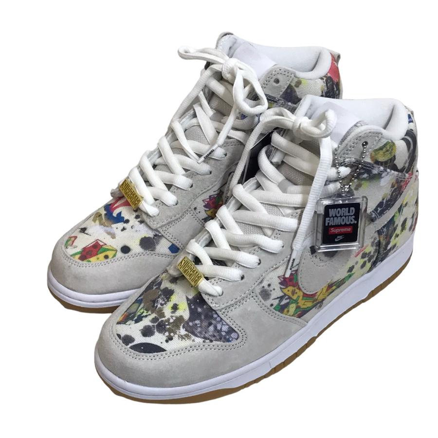 【値下げ】NIKE SB×Supreme Dunk High Rammellzee ハイカットスニーカー ベージュ サイズ：27．5 (EC) : 8042000385888 : カインドオル ...