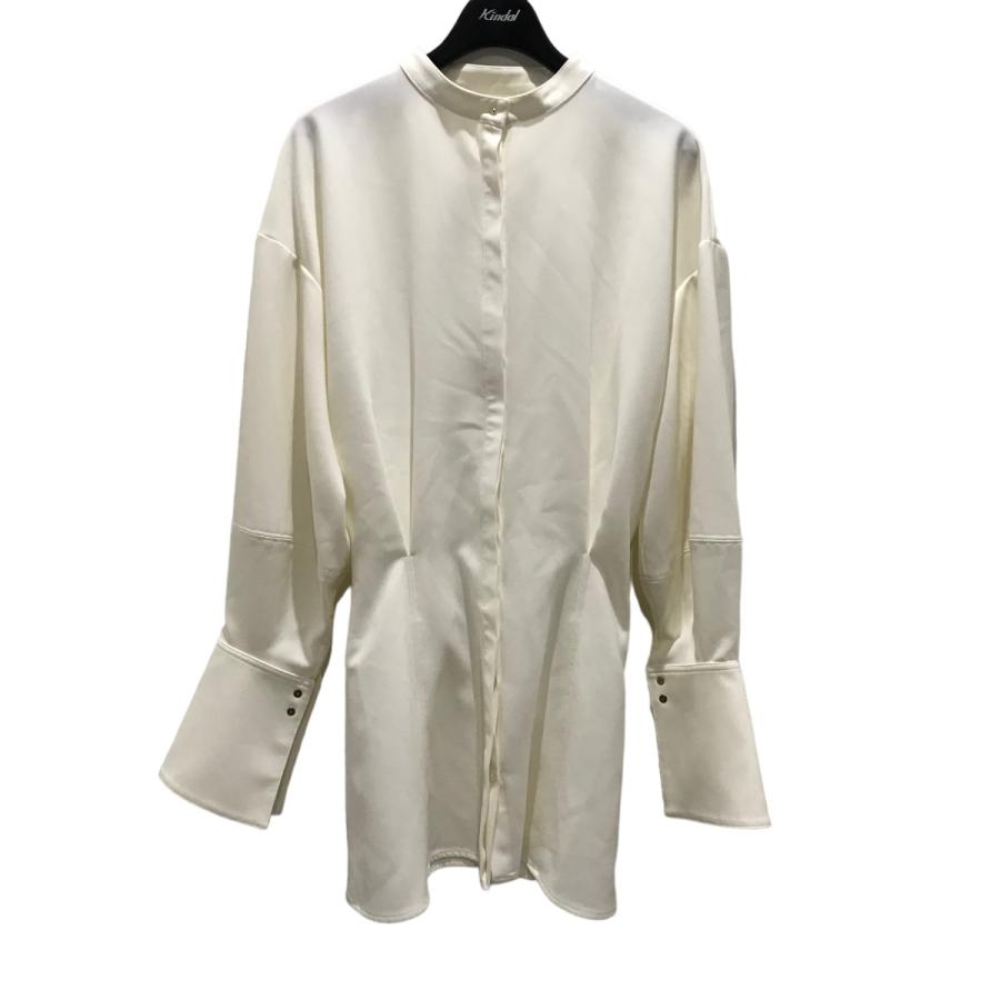 Ameri アメリ AMERI WAIST BLOUSING BLOUSE ノーカラーブラウス ベージュ サイズ：Free : カインドオルYahoo!店 - 通販 - Yahoo!ショッピング