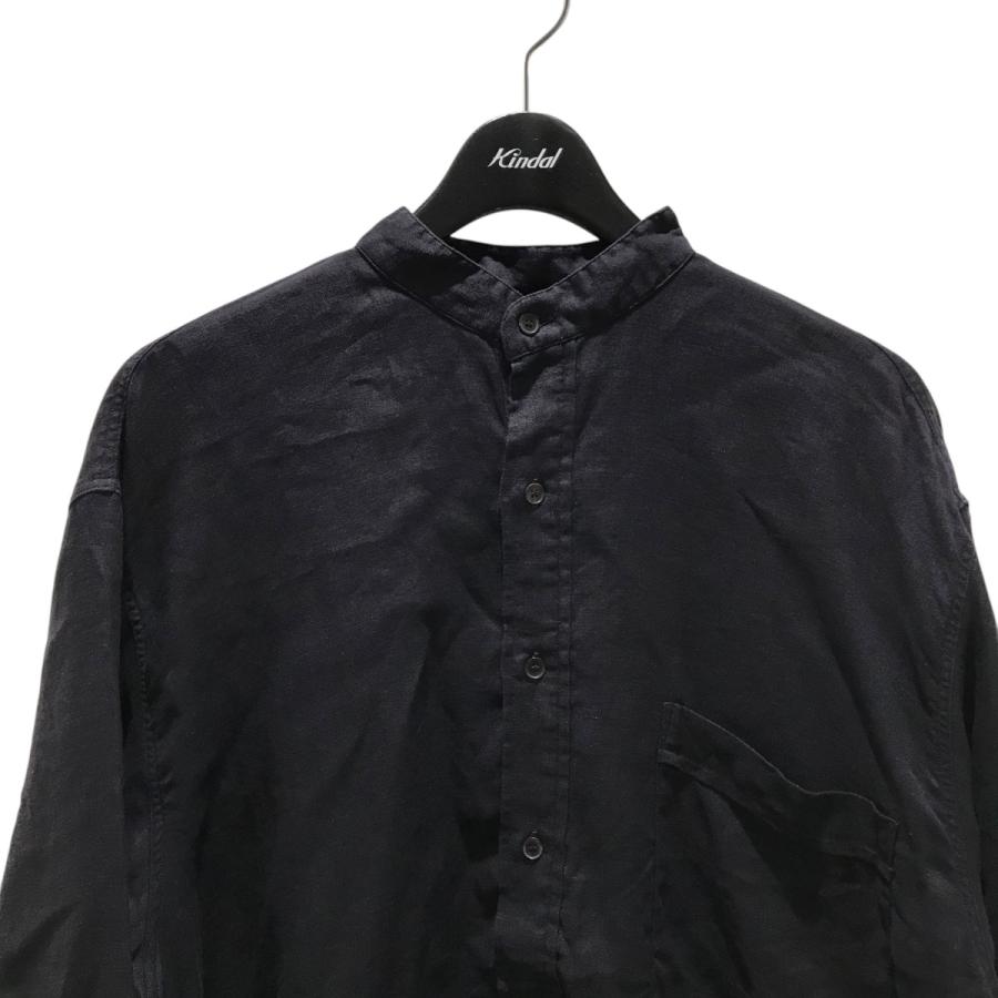 COMOLI コモリ 23SS 【リネンツイルプルオーバーシャツ】 リネンシャツ X01-02022 ネイビー サイズ：3 : カインドオルYahoo!店 - 通販 - Yahoo!ショッピング