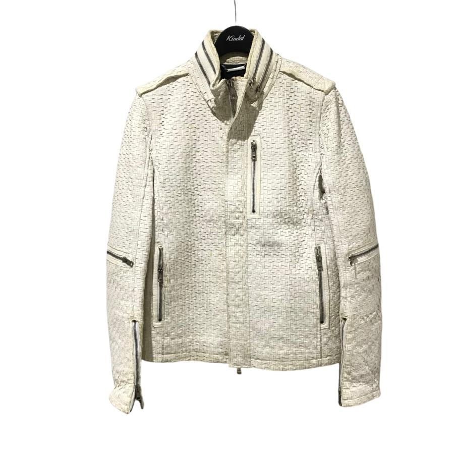 エイケイエム AKM イントレチャートレザージャケット A021 ホワイト サイズ：L : 8042000556448 : カインドオルYahoo!店 - 通販 - Yahoo!ショッピング