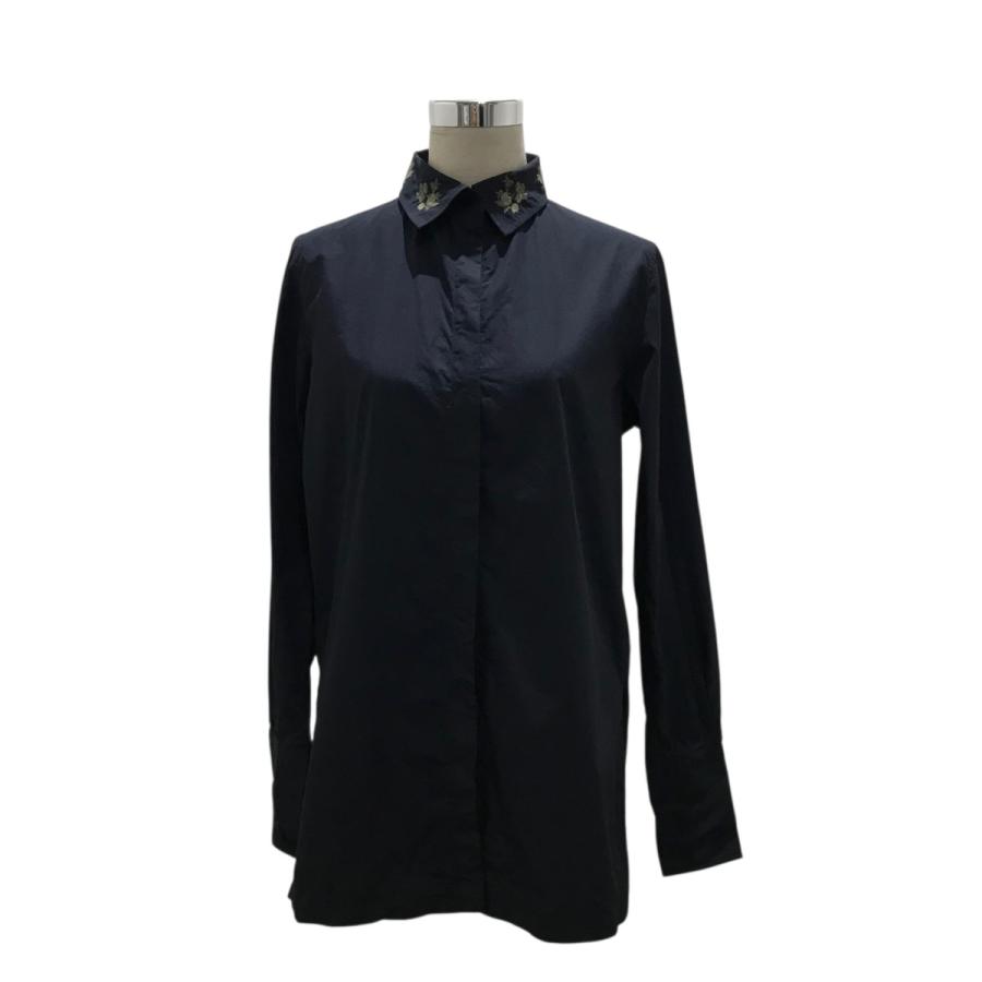 【値下げ】Patou 襟刺繍シャツ BL0190017696P ネイビー サイズ：38 (銀座店) : カインドオルYahoo!店 - 通販 - Yahoo!ショッピング