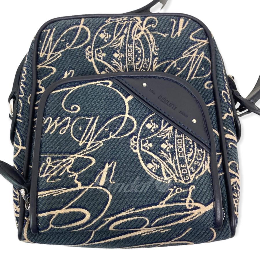 Berluti 22SS 「マイルススクリットアラベスクキャンバスメッセンジャー」 メッセンジャーショルダーバッグ ネイビー サイズ：- (新宿店AN : カインドオルYahoo!店 - 通販 ...