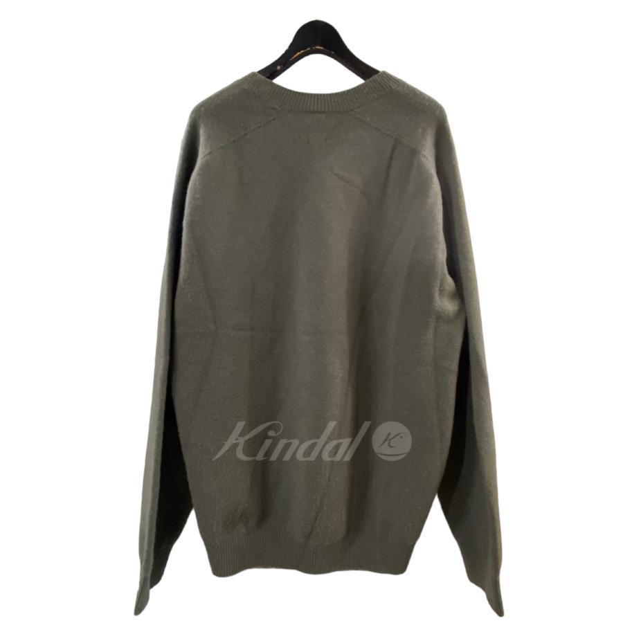 【値下げ】BATONER 21AW 「SIGNATURE CREW NECK」クルーネックラグランニット カーキ サイズ：2 (EC) : 8045000668548 : カインドオル ...
