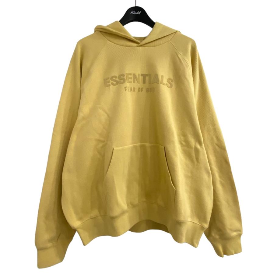 FOG ESSENTIALS エフオージーエッセンシャルズ ワッフルパーカー イエロー サイズ：M : カインドオルYahoo!店 - 通販 - Yahoo!ショッピング