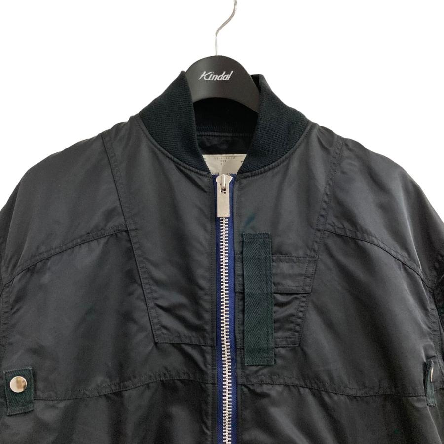 sacai サカイ ボンバージャケット 17-01221M ブラック サイズ：2 : カインドオルYahoo!店 - 通販 - Yahoo!ショッピング