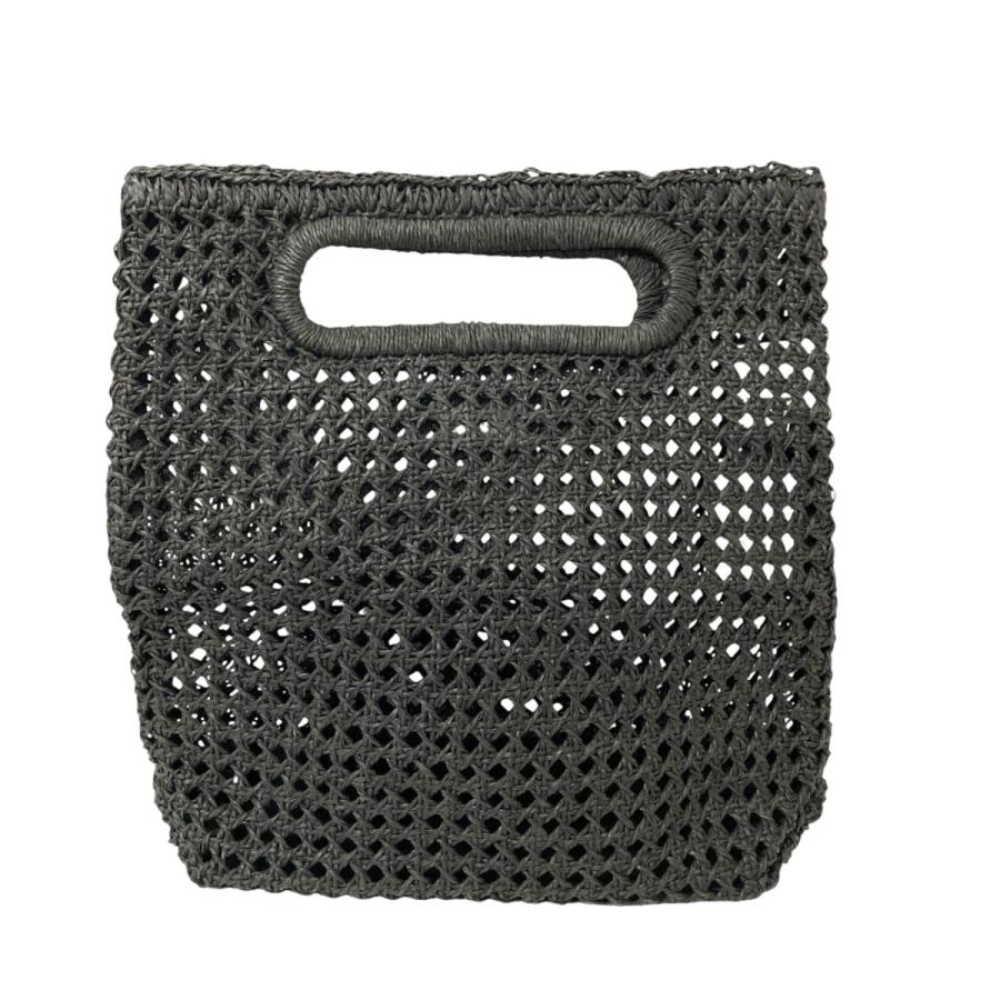 J.CREW ジェイクルー J．CREW かご編みハンドバッグ BR800 チャコールグレー : カインドオルYahoo!店 - 通販 - Yahoo!ショッピング