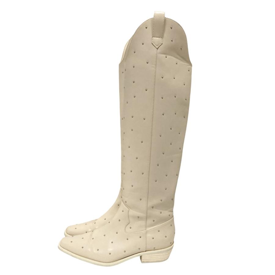 アメリ AMERI サイドジップスタッズブーツ ベージュ サイズ：S : 8045000947896 : カインドオルYahoo!店 - 通販 - Yahoo!ショッピング