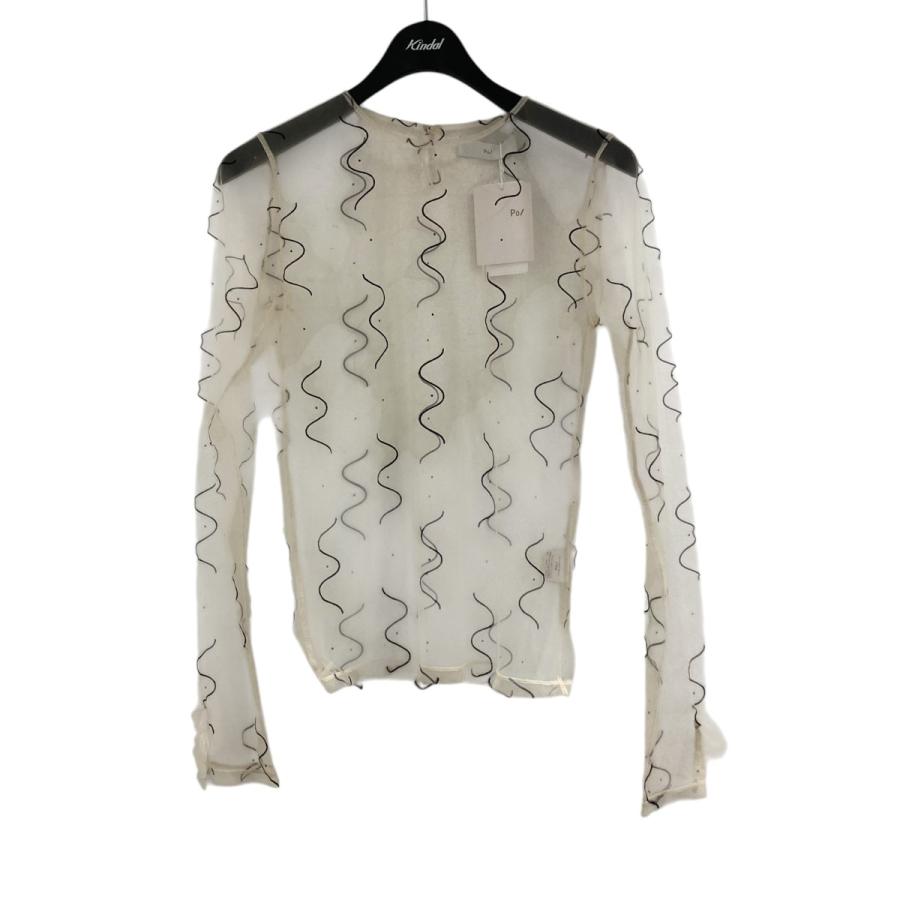 ポイ POI 総柄シアーカットソー 231-CT017 ベージュ サイズ：2 : カインドオルYahoo!店 - 通販 - Yahoo!ショッピング