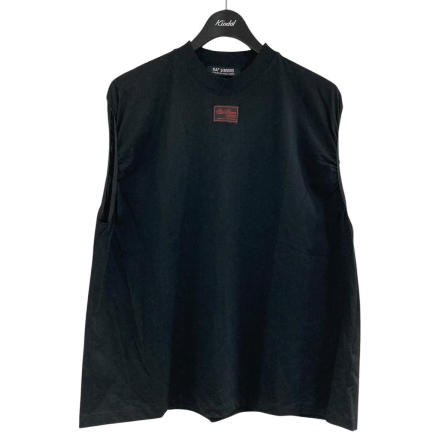 RAF SIMONS ラフシモンズ ノースリーブカットソー ブラック サイズ：M : カインドオルYahoo!店 - 通販 - Yahoo!ショッピング