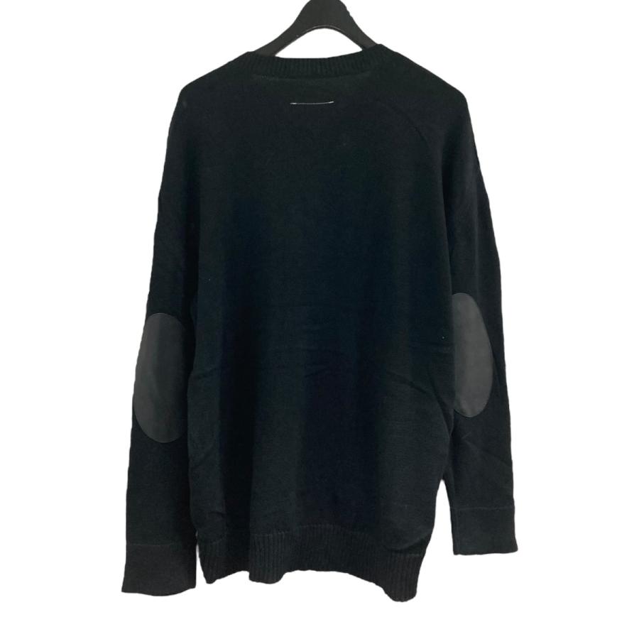 MARTIN MARGIELA マルタンマルジェラ MM6 Maison Margiela エルボーパッチブイネックニット ブラック サイズ：XS : カインドオルYahoo!店 - 通販 ...