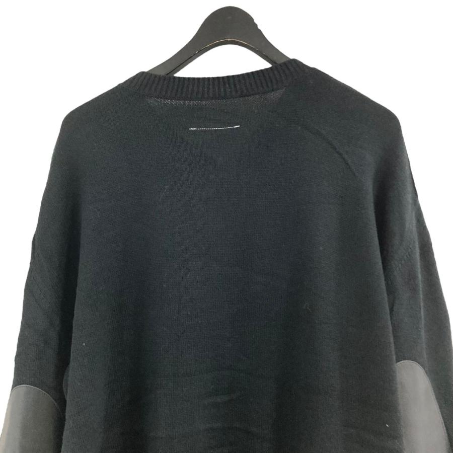 MARTIN MARGIELA マルタンマルジェラ MM6 Maison Margiela エルボーパッチブイネックニット ブラック サイズ：XS : カインドオルYahoo!店 - 通販 ...
