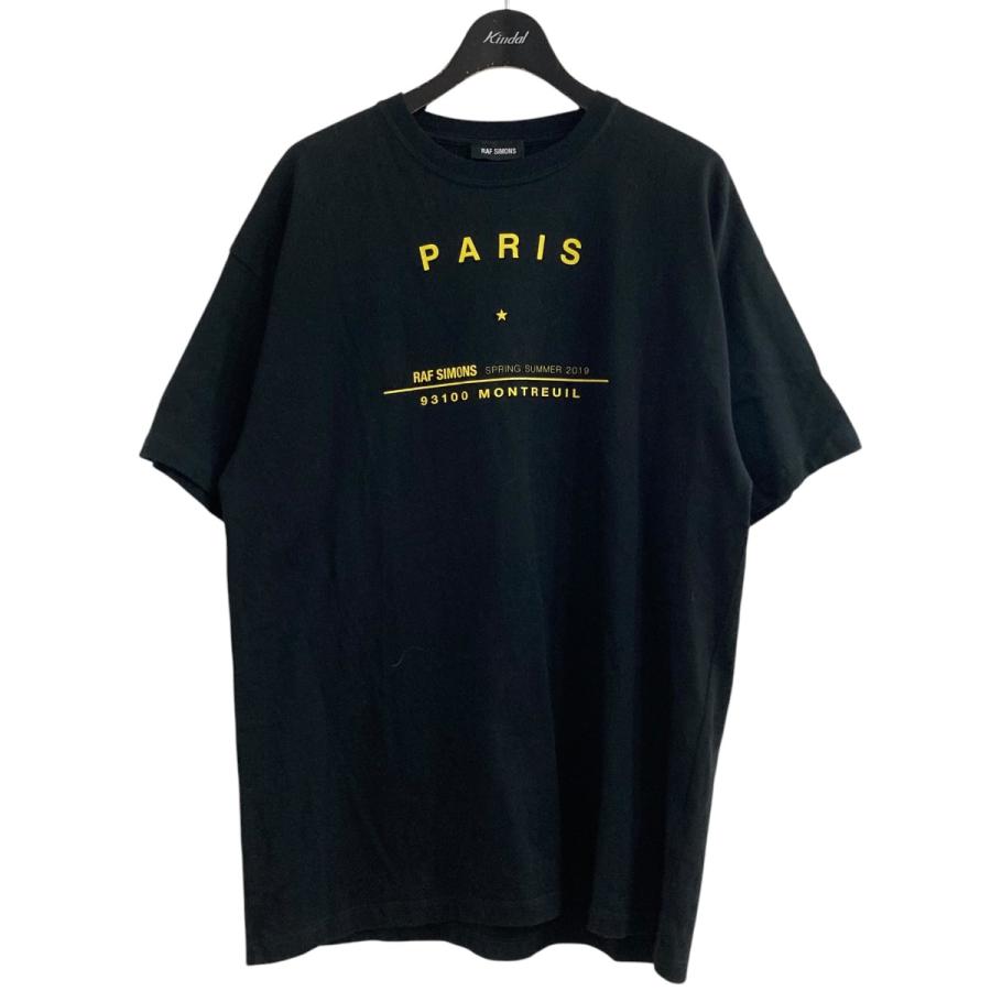RAF SIMONS ラフシモンズ 19SS プリント半袖Tシャツ 191-125 ブラック サイズ：XS : カインドオルYahoo!店 - 通販 - Yahoo!ショッピング