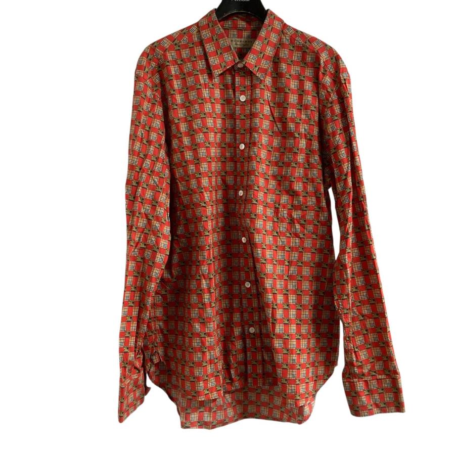 BURBERRY バーバリーロンドン LONDON コットンシャツ レッド サイズ：XL : カインドオルYahoo!店 - 通販 - Yahoo!ショッピング