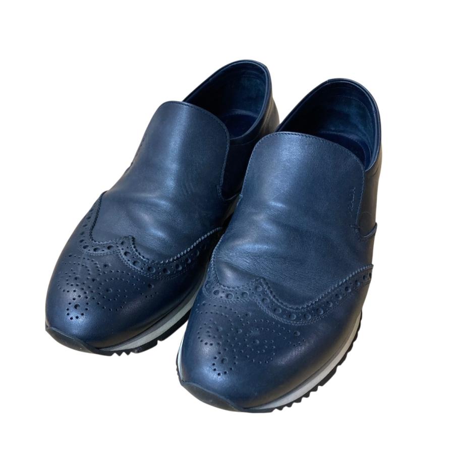 PRADA 【値下げ】PRADA レザーシューズ ネイビー サイズ：7 (EC) : カインドオルYahoo!店 - 通販 - Yahoo!ショッピング