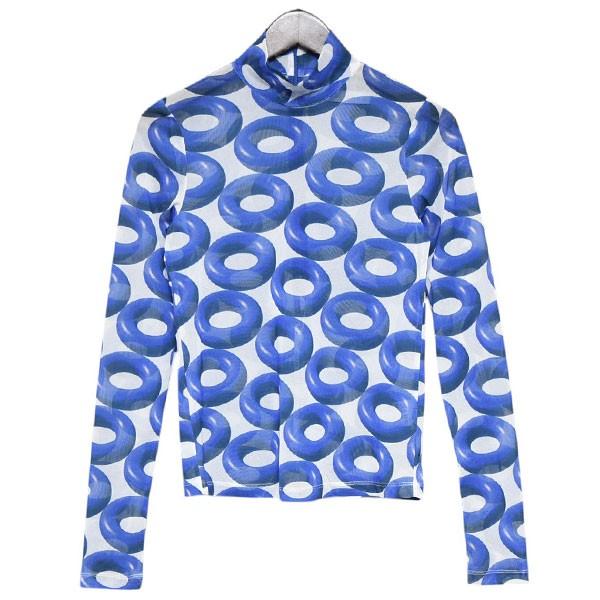 ヨウヘイオオノ YOHEI OHNO 2023SS Donut Pattern Mesh Top シースルーロングスリーブTシャツ メッシュトップス : カインドオルYahoo!店 - 通販 ...