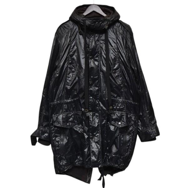 adidas 【値下げ】adidas 2000s Vintage vespa フーデッドロングコート ナイロンコート AGC002 ブラック ...