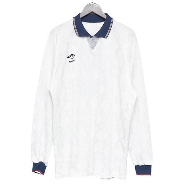 umbro（アンブロ） 【値下げ】UMBRO 1990年代 Vintage イングランド代表オームユニフォーム ロングスリーブポロシャツ ...