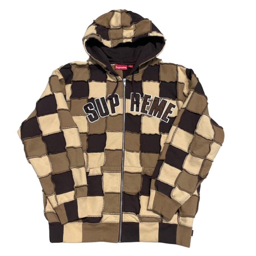 Supreme シュプリーム SUPREME 2022SS Reverse Patchwork Zip Up Hooded Sweatshirt ブラウン サイズ：M : カインドオル ...